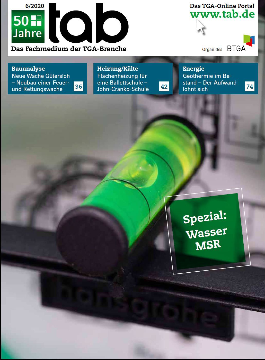 50 Jahre tab - tab - Das Fachmedium der TGA-Branche