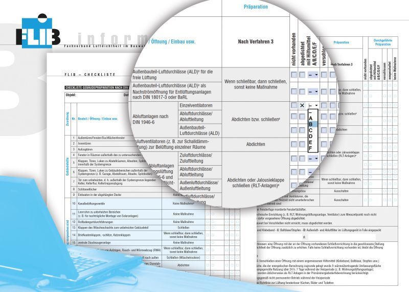 Hinweise zur Gebäudepräparation für Blower-Door-Messungen nach GEG - tab.de