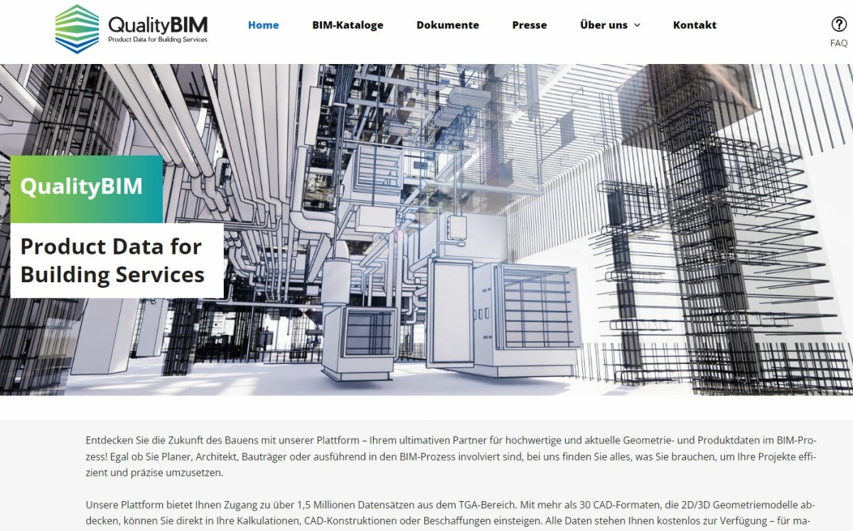 QualityBIM: Neue Branchenplattform für BIM Daten - tab.de